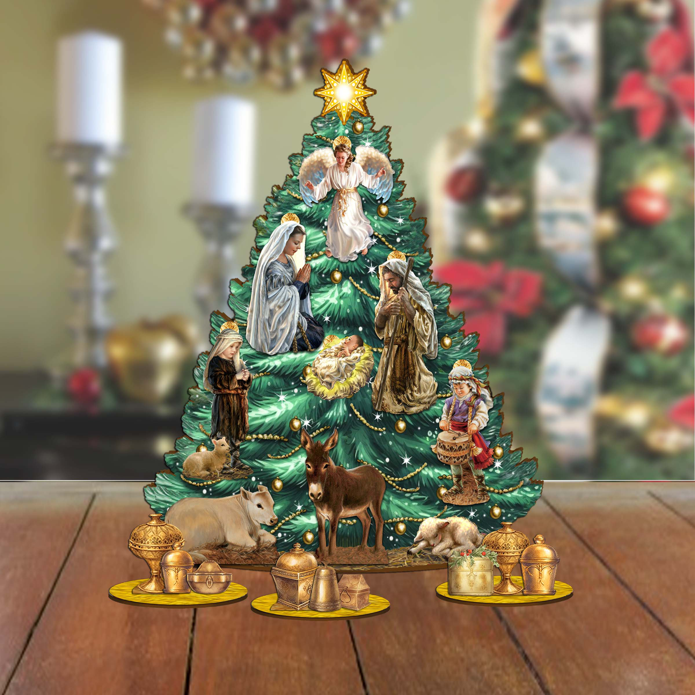 The Holiday Aisle® Christmas Tabletop Tree | Wayfair