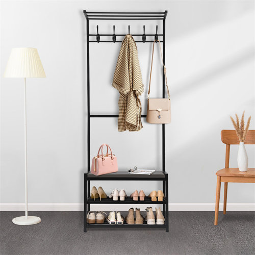 Metal Hall Trees You'll Love | Wayfair
