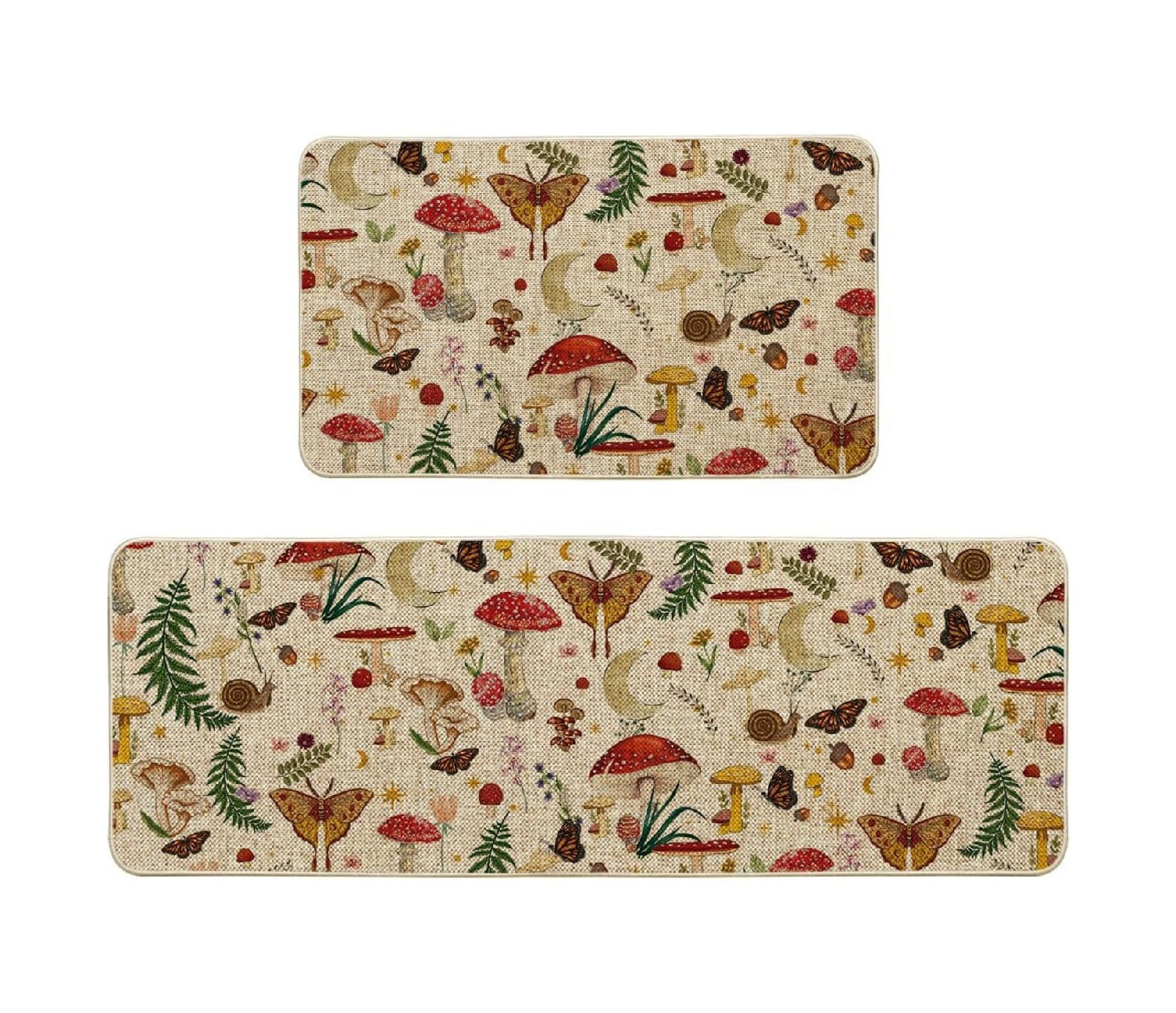Gracie Oaks Butterfly Spring Kitchen Mats Set Of 2,Home Decor Low ...