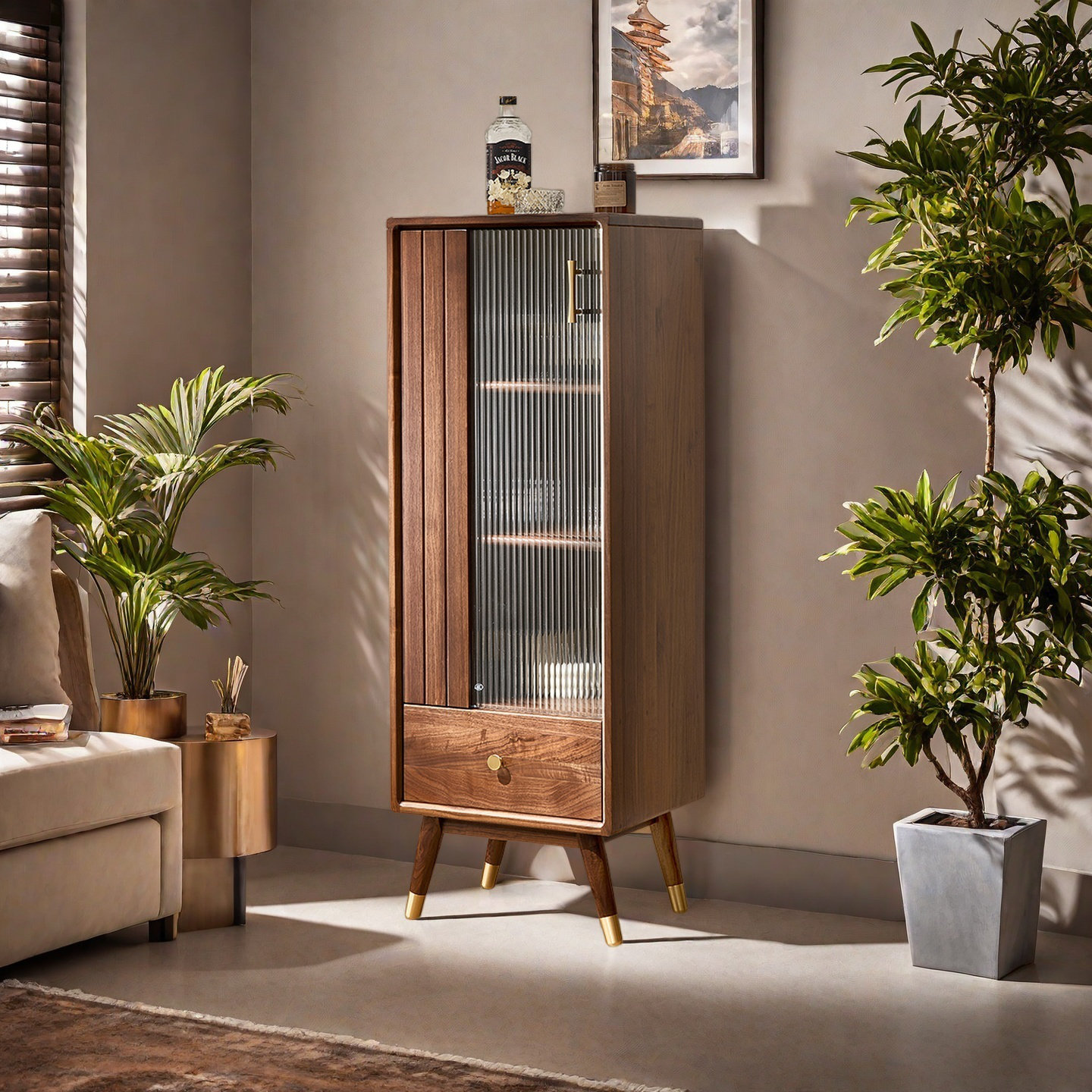 Corrigan Studio® Modern minimalist living room storage cabinet | Wayfair