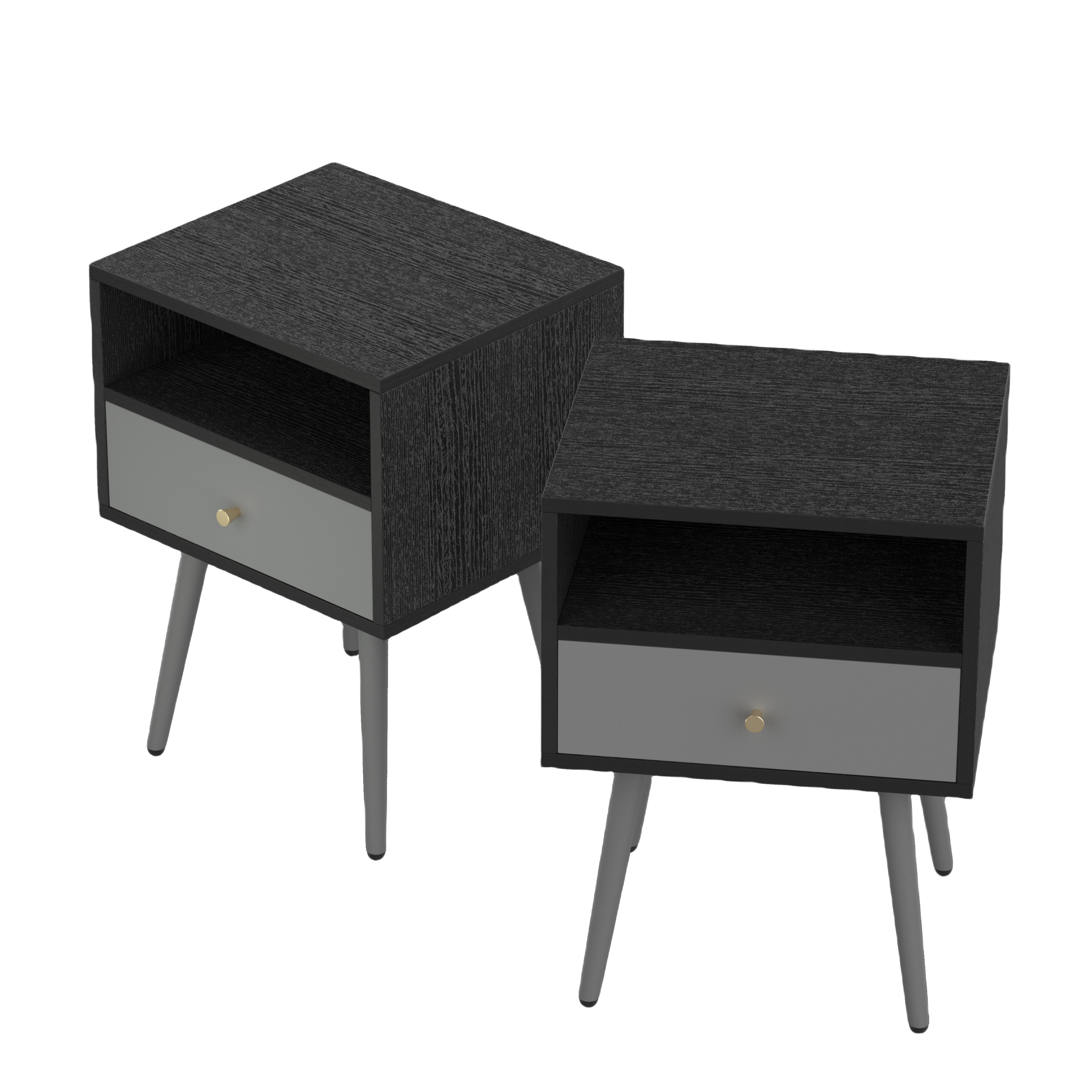 George Oliver Kiyari Metal Nightstand | Wayfair