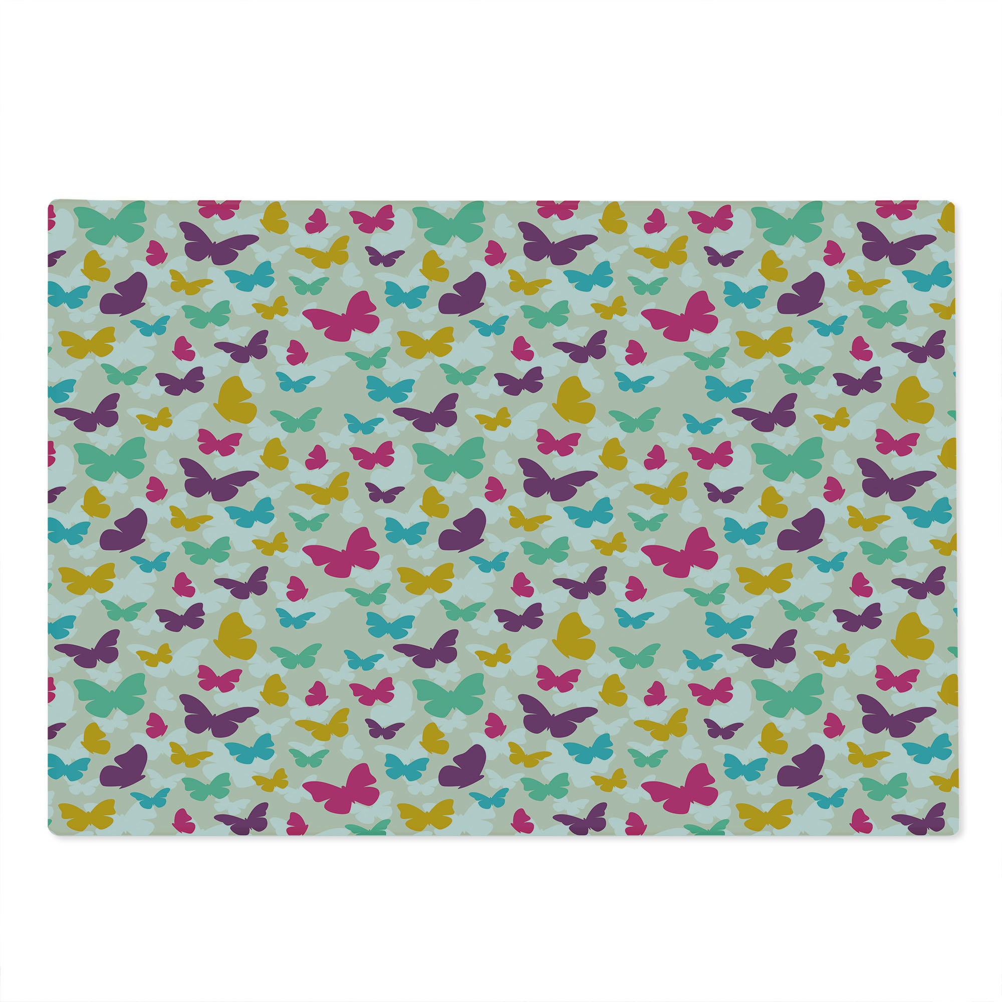 Ambesonne Butterfly Cutting Board Large Fantasy Dreamy Spring ...