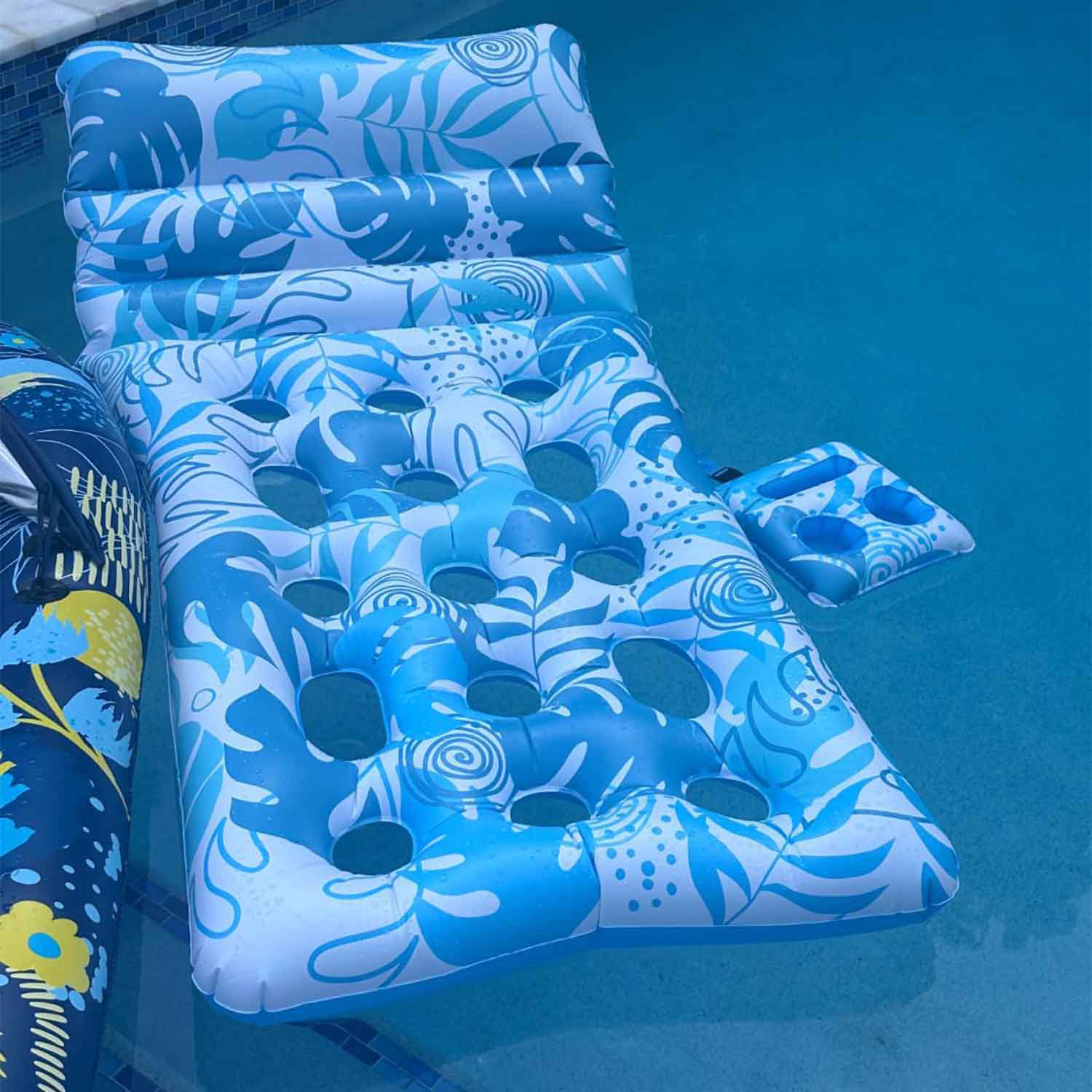 ASTER-FORM CORP Adjustable Backrest Pool Floats - Tropical Leaves Pool ...