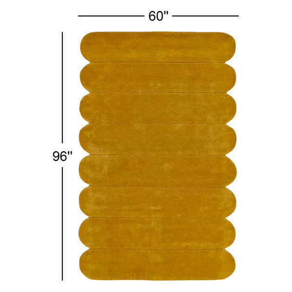 Joss & Main Dabria Hand Tufted Wool Area Rug in Orange & Reviews | Joss ...