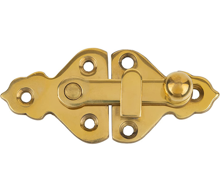 UNIQANTIQ HARDWARE SUPPLY Cabinet Door Flush Mount Left Latch and Catch ...