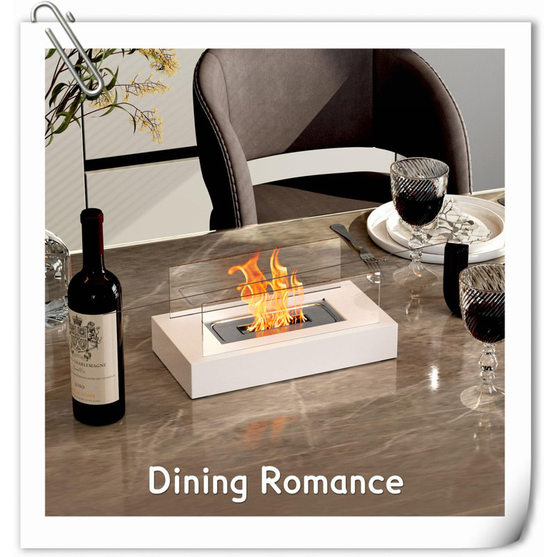 GLOBAL GIRLS LLC Tabletop Fire Tabletop Fireplace with Flame Guard ...