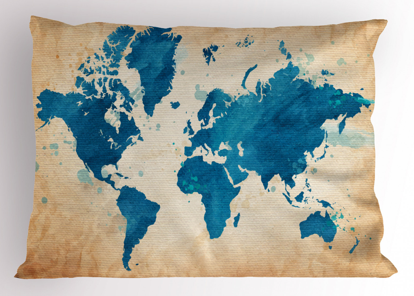 Ambesonne Map Sham | Wayfair