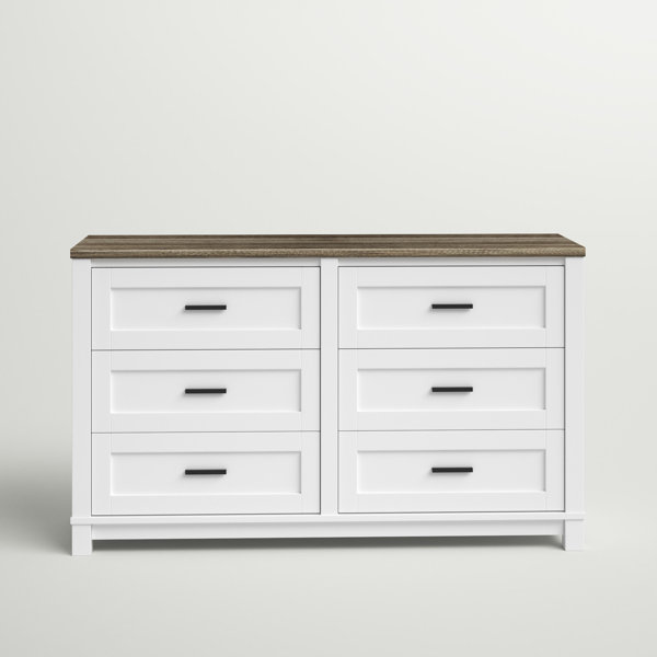 Ebern Designs Vasia 6 Drawer Double Dresser & Reviews | Wayfair