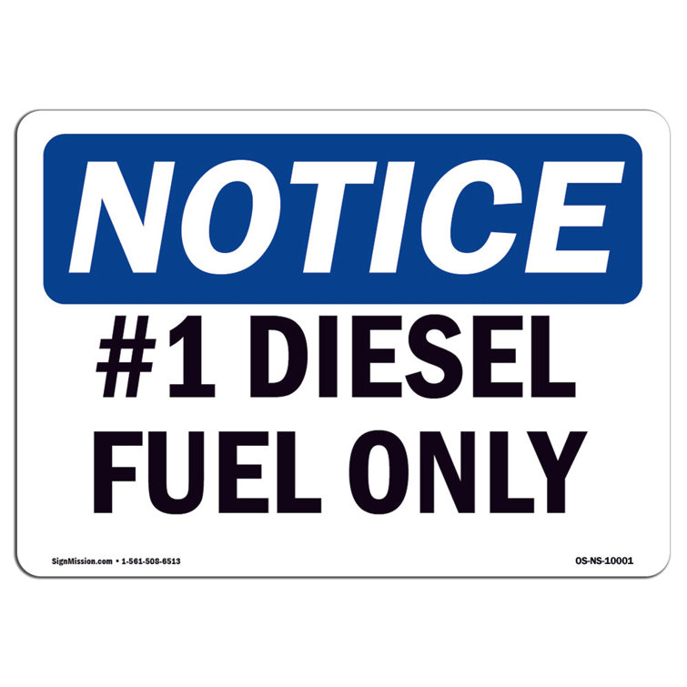 SignMission Diesel Fuel Only Sign | Wayfair