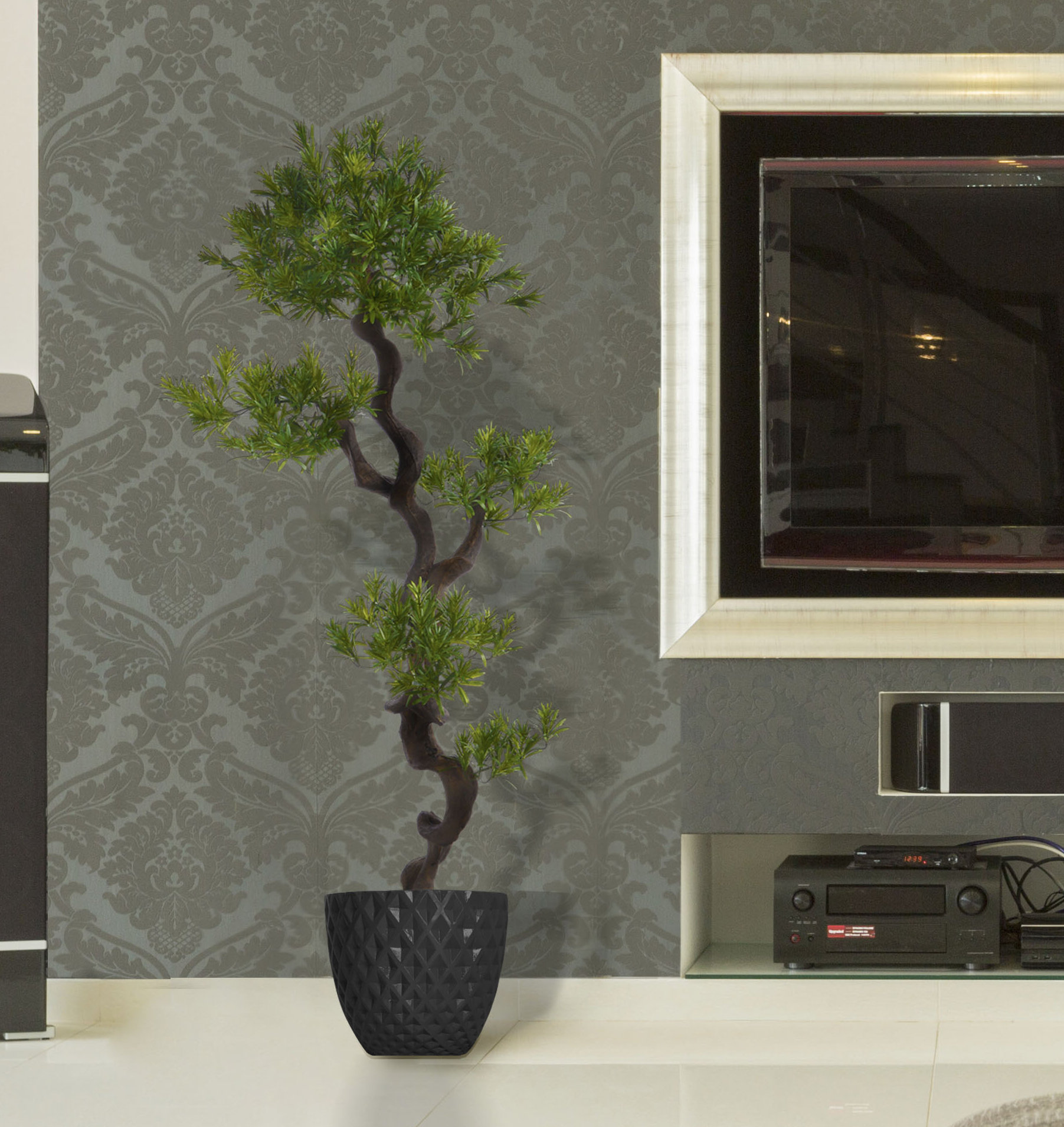 Laura Ashley Panama Floor Yacca Tree in Planter & Reviews | Wayfair