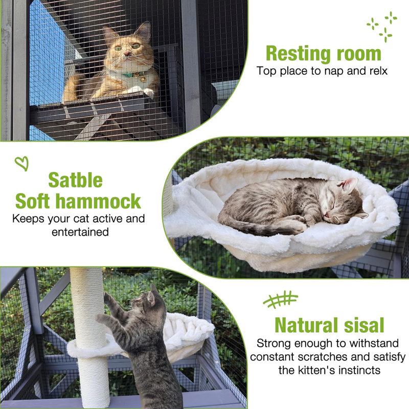 Tucker Murphy Pet™ Catio Outdoor Cat Enclosure Mobile Cat House Indoor ...