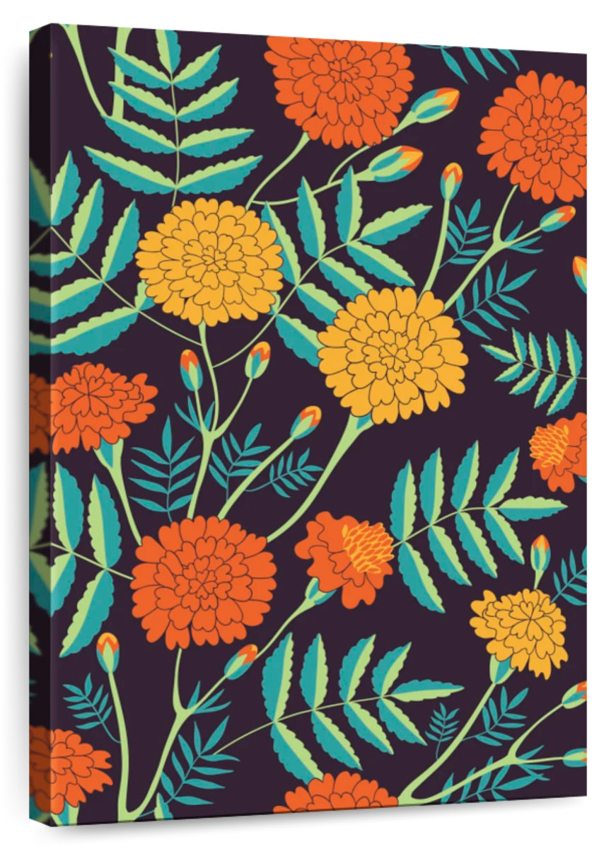 Red Barrel Studio® Blooming Marigolds Pattern | Wayfair
