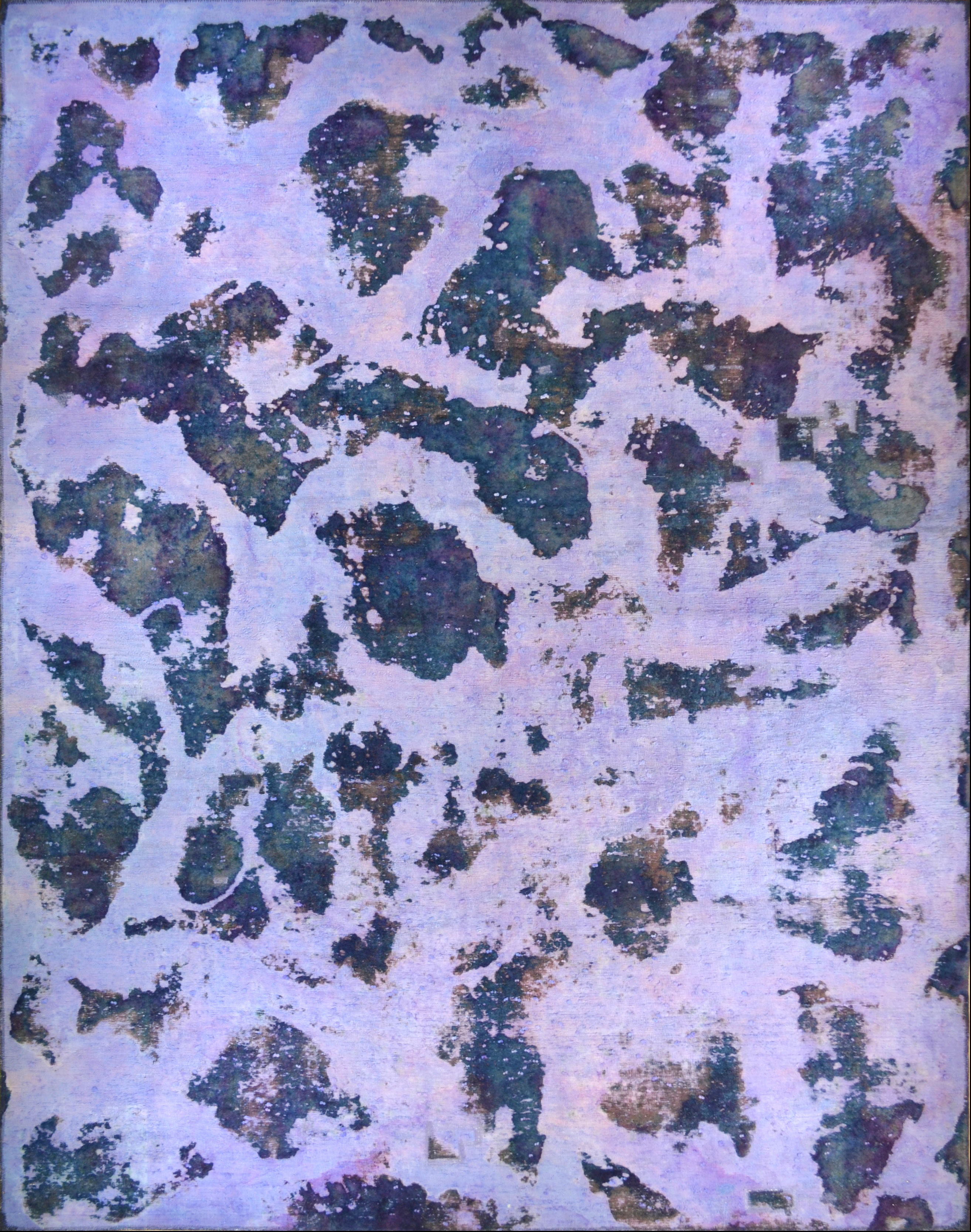 Monir One-of-a-Kind Hand-Knotted Lavender 7'9" x 10' Wool Area Rug ...