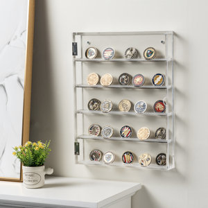 MyGift 5 Tiers Coin Collector Clear Display Shelf & Reviews | Wayfair