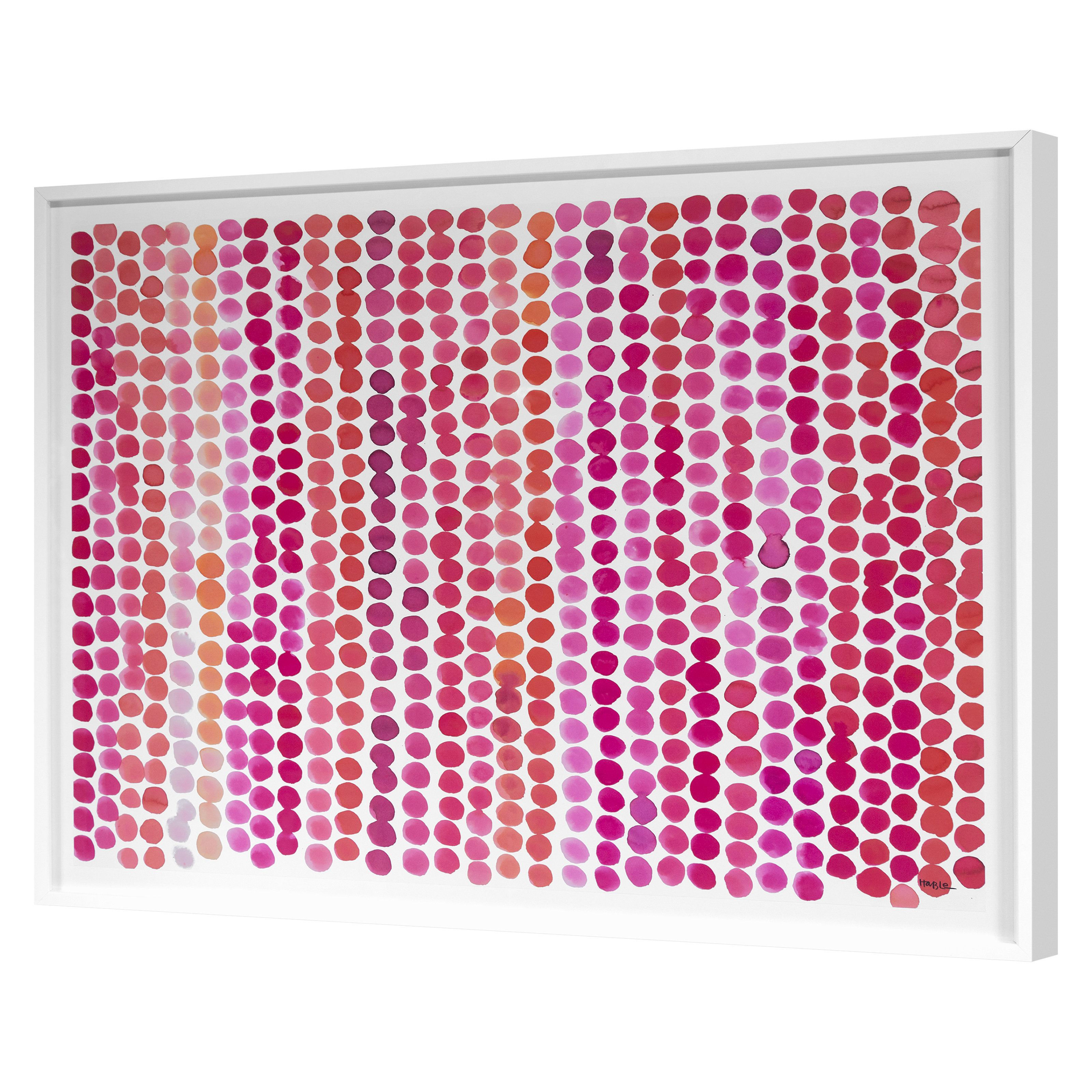 Grand Image Home Dots Framed On Paper by Hable Construction Print | Wayfair