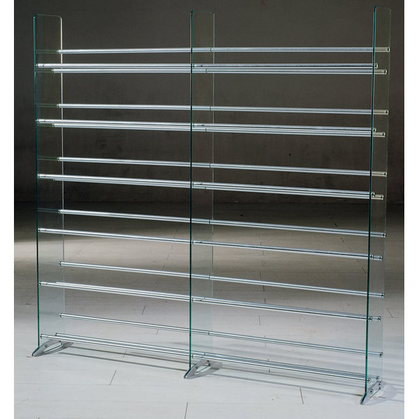 Symple Stuff Glass DVD/CD Rack for Storage 792 CDs 552 DVDs & Reviews ...