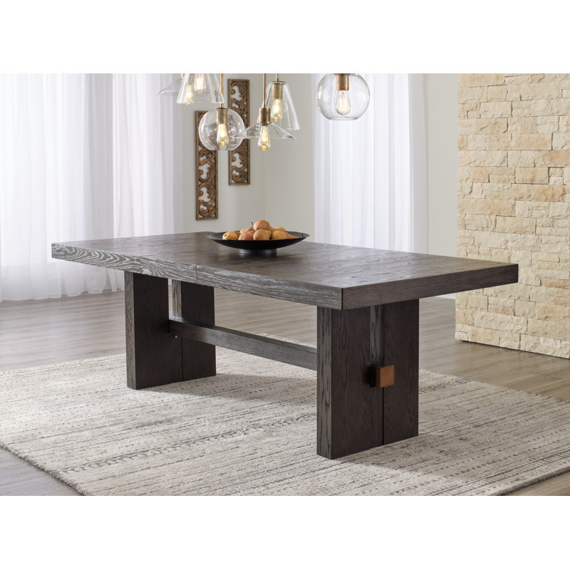Lark Manor™ Cuzzocrea Extendable Solid Oak Dining Table & Reviews | Wayfair