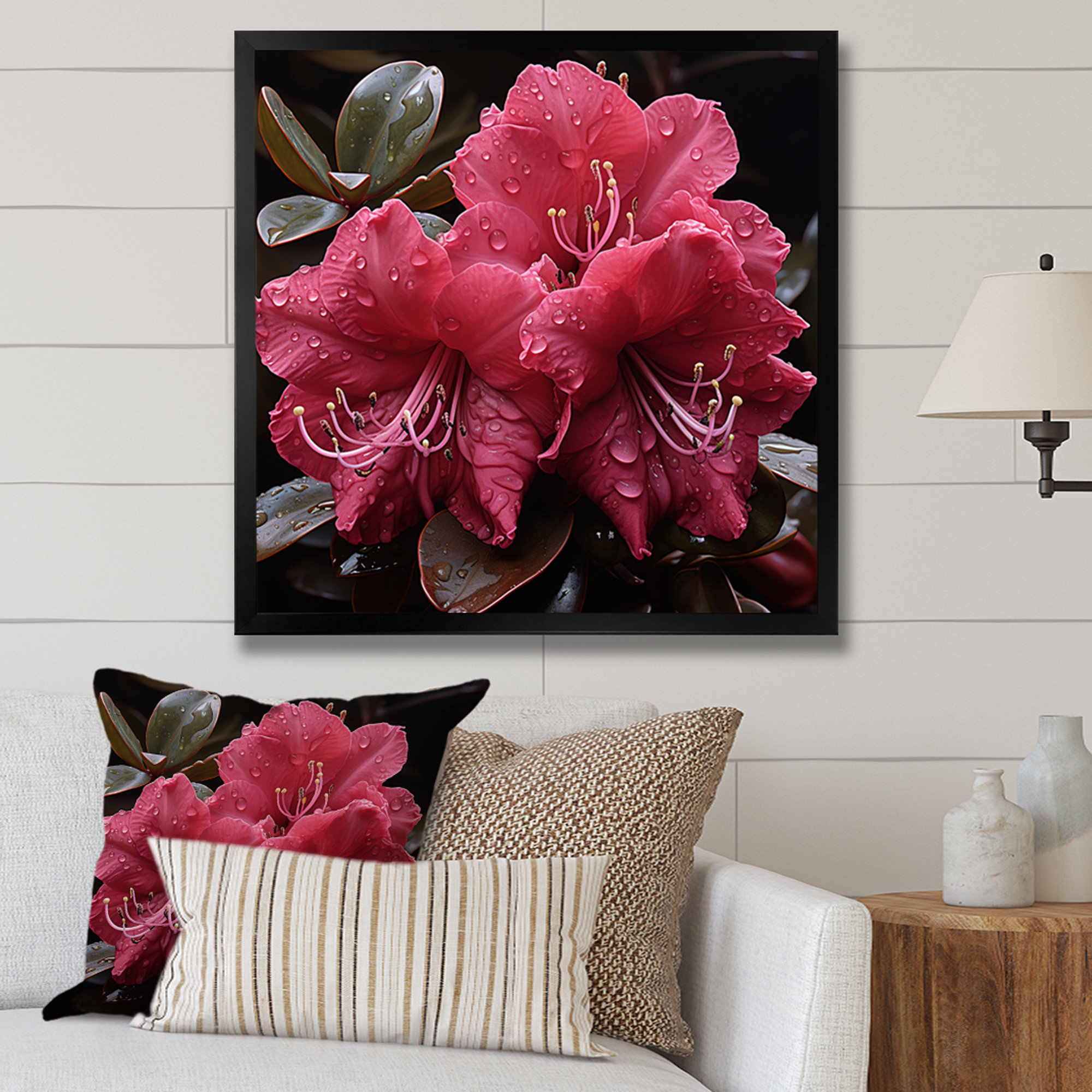 Red Barrel Studio® Singular Beauty Of Pink Rhododendrons - Rhododendron ...