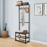 Metal Hall Trees You'll Love | Wayfair