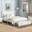 Canora Grey Bed With Tall-Panel Headboard & Footboard, 2 Storage ...