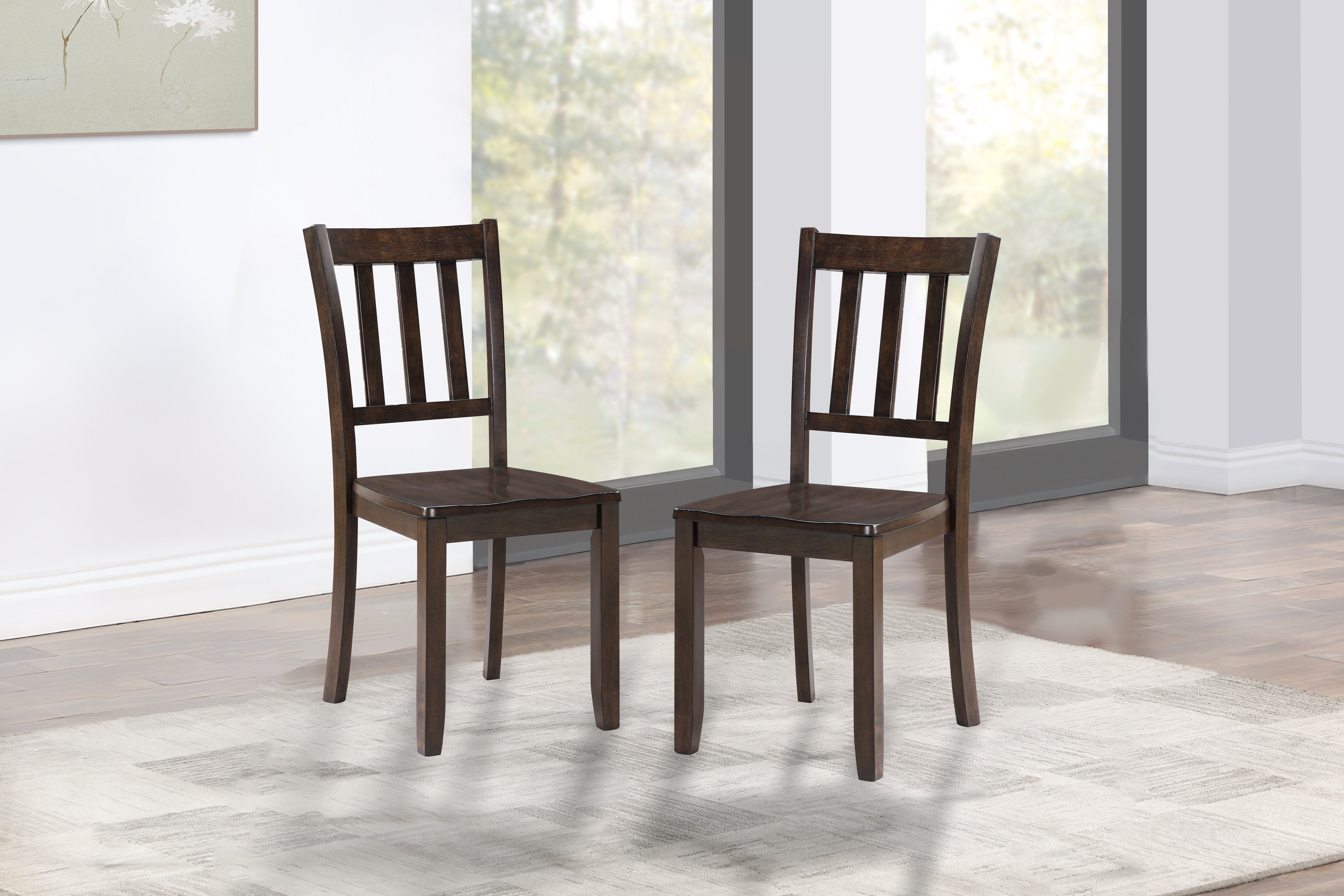 Winston Porter Jorrit Wood Side Chair, Black Cherry | Wayfair