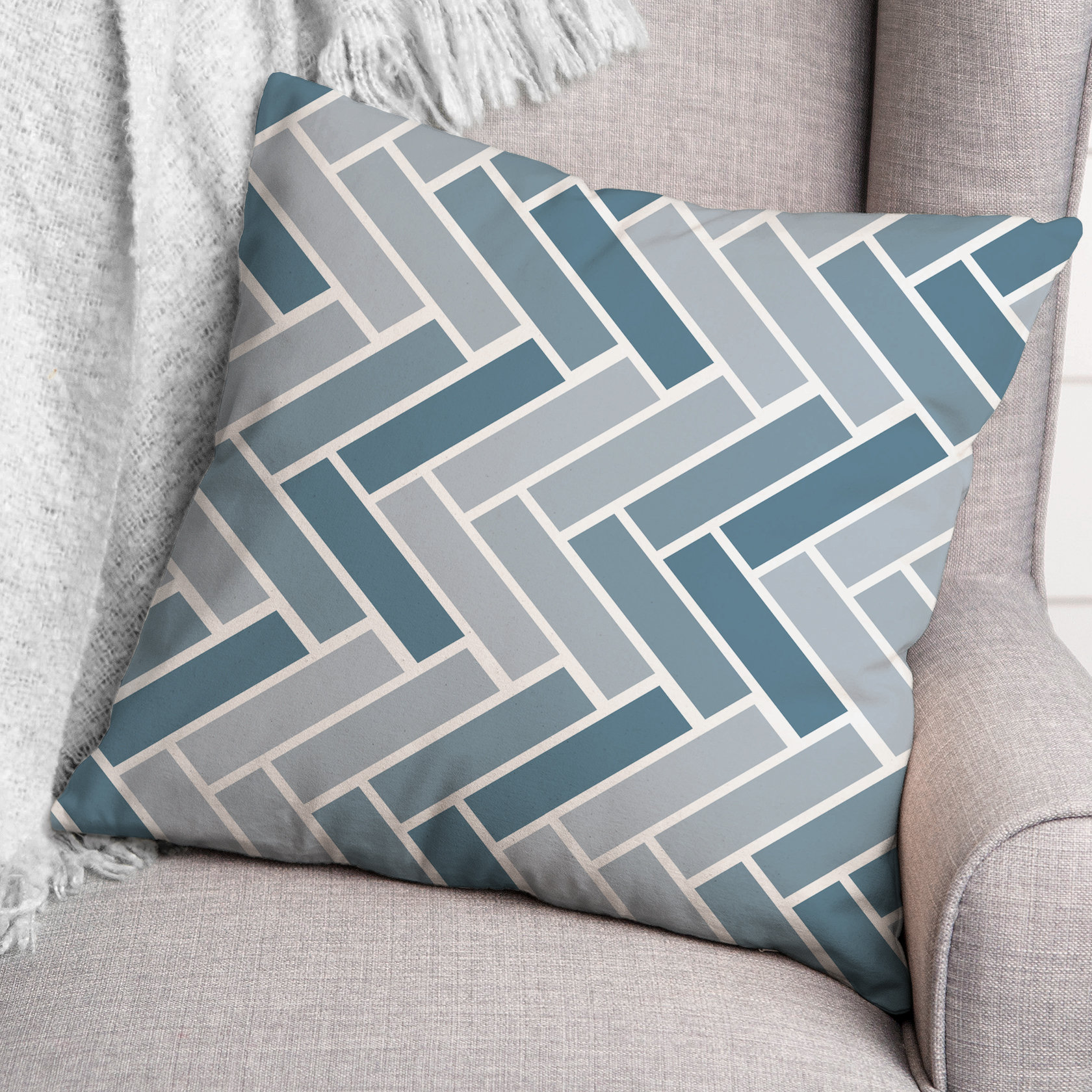 Designs Direct Creative Group Indoor / Outdoor Geometric Throw Pillow ...
