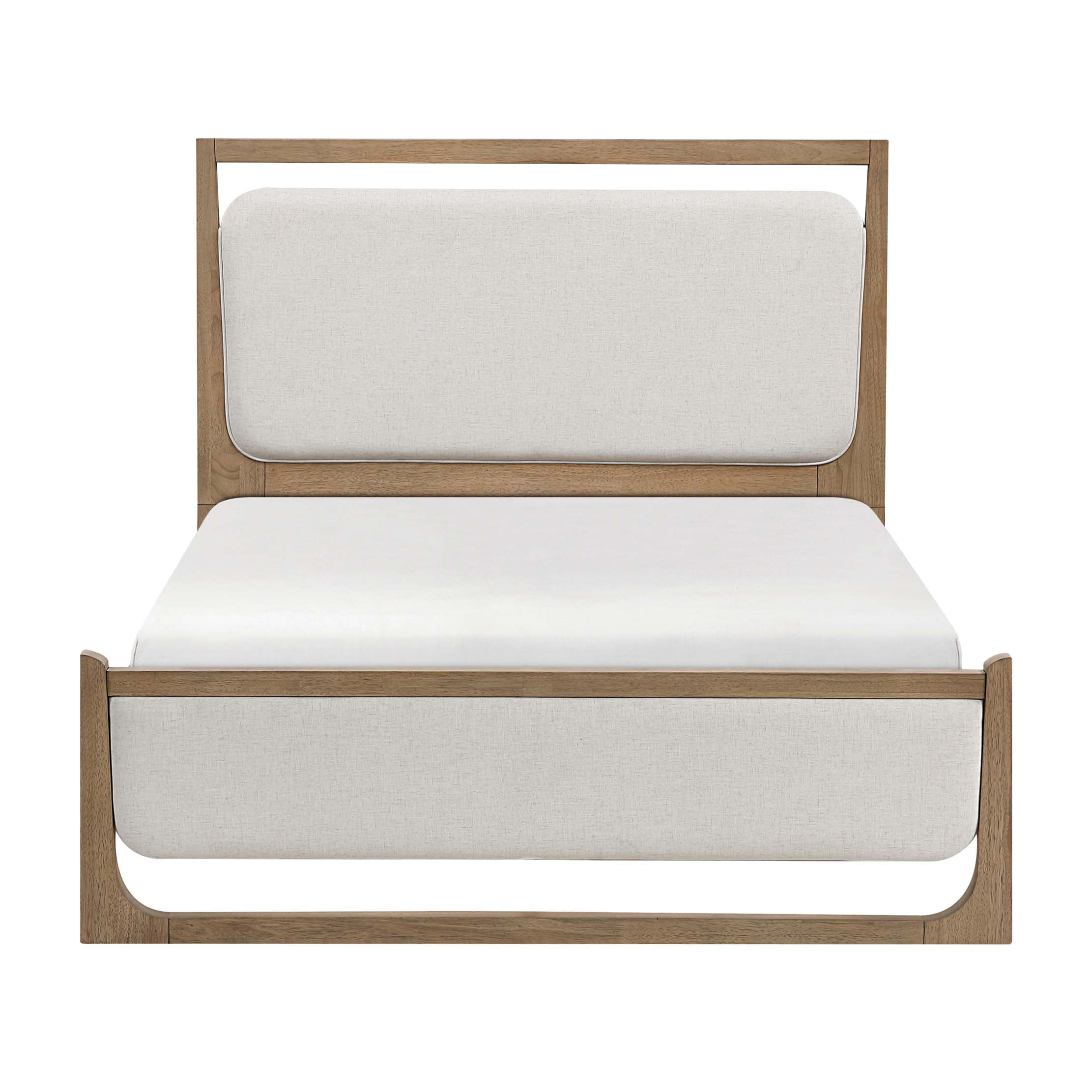 Latitude Run® 1Pc Modern Upholstered LED Bed Stunning Design Wooden ...