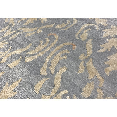 Bokara Rug Co., Inc. Hand-Knotted High-Quality Blue and Rust Area Rug ...