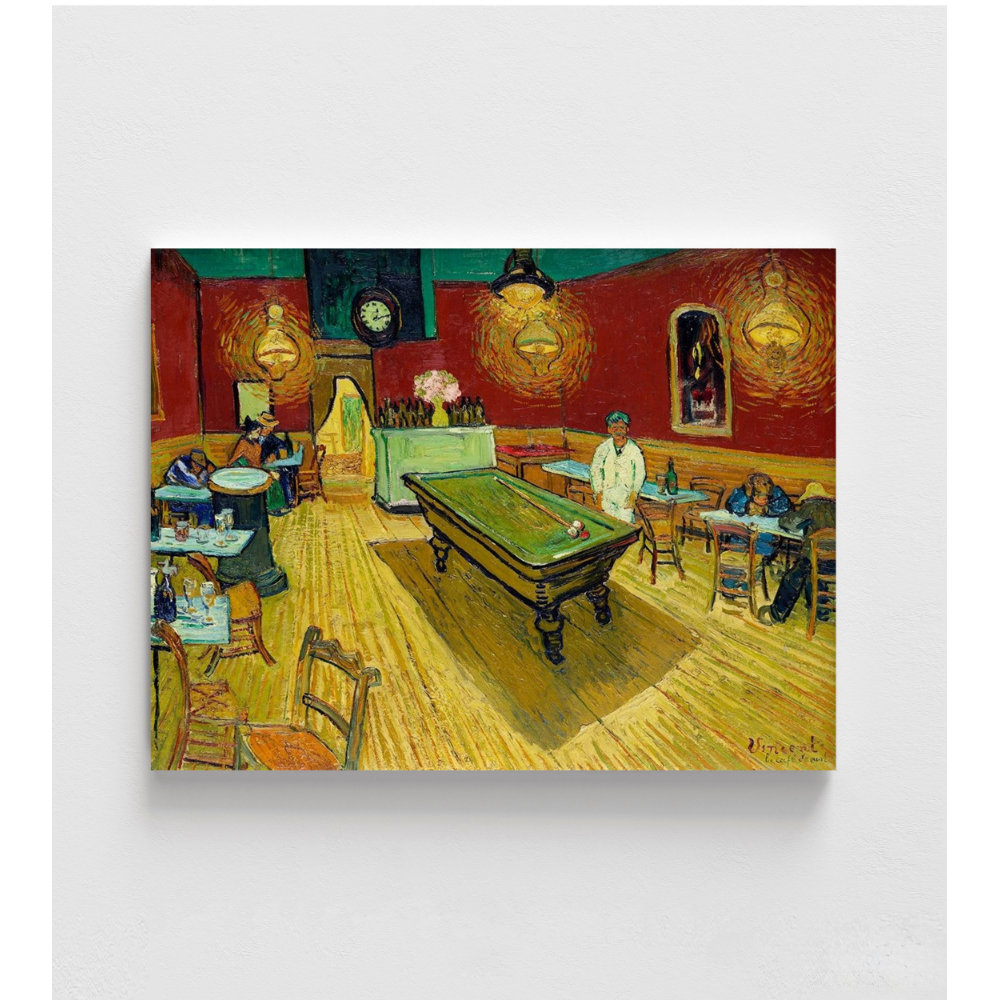 WeFrameArt The Night Cafe By Van Gogh, Bar Wall Art, Cafeteria Art ...