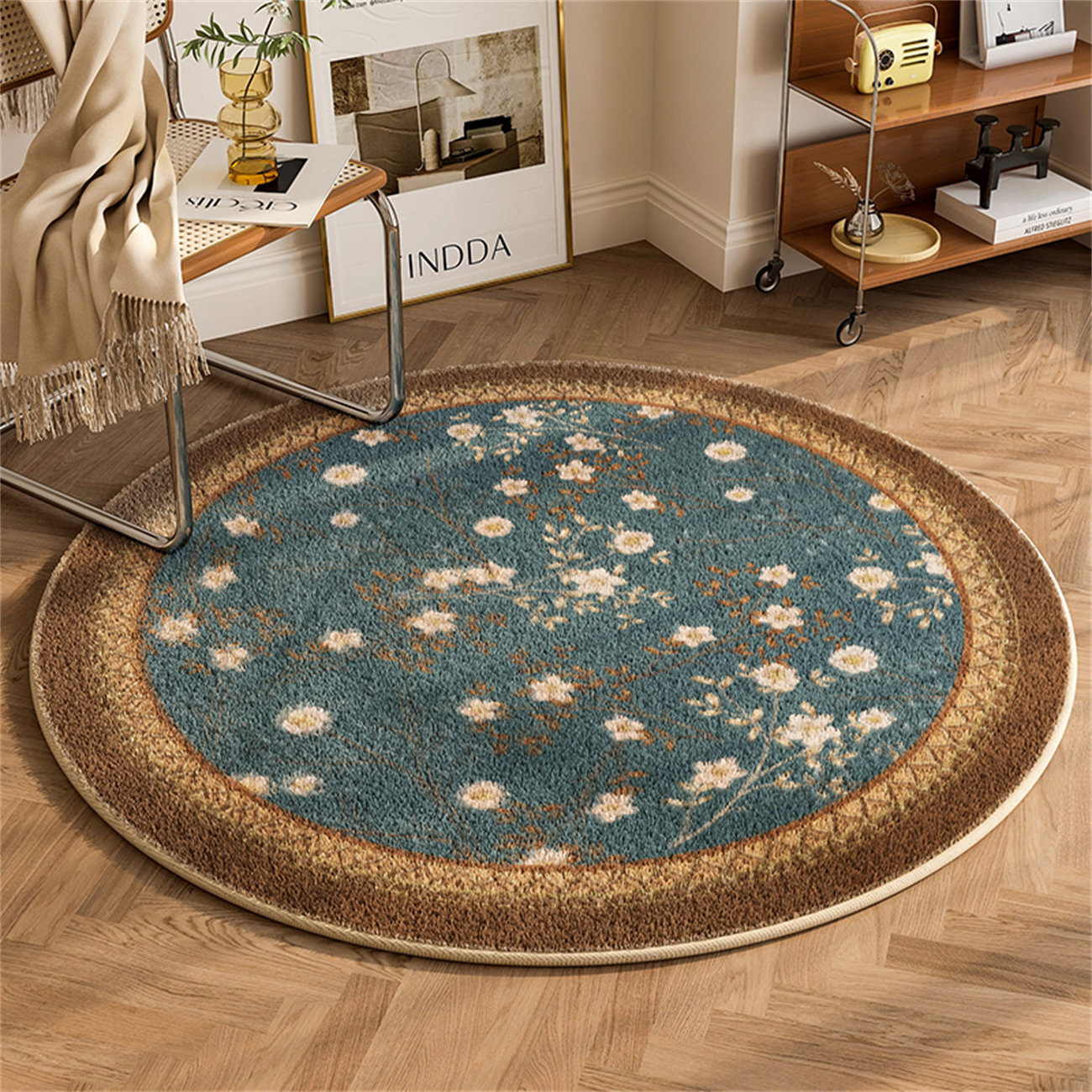 Lark Manor™ Luxury Round Plush Rug - Premium Fluffy Carpet For Sofa ...