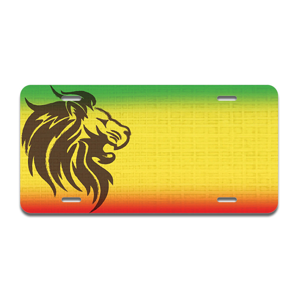 SignMission Rasta Lion Aluminum Plate Frame | Wayfair