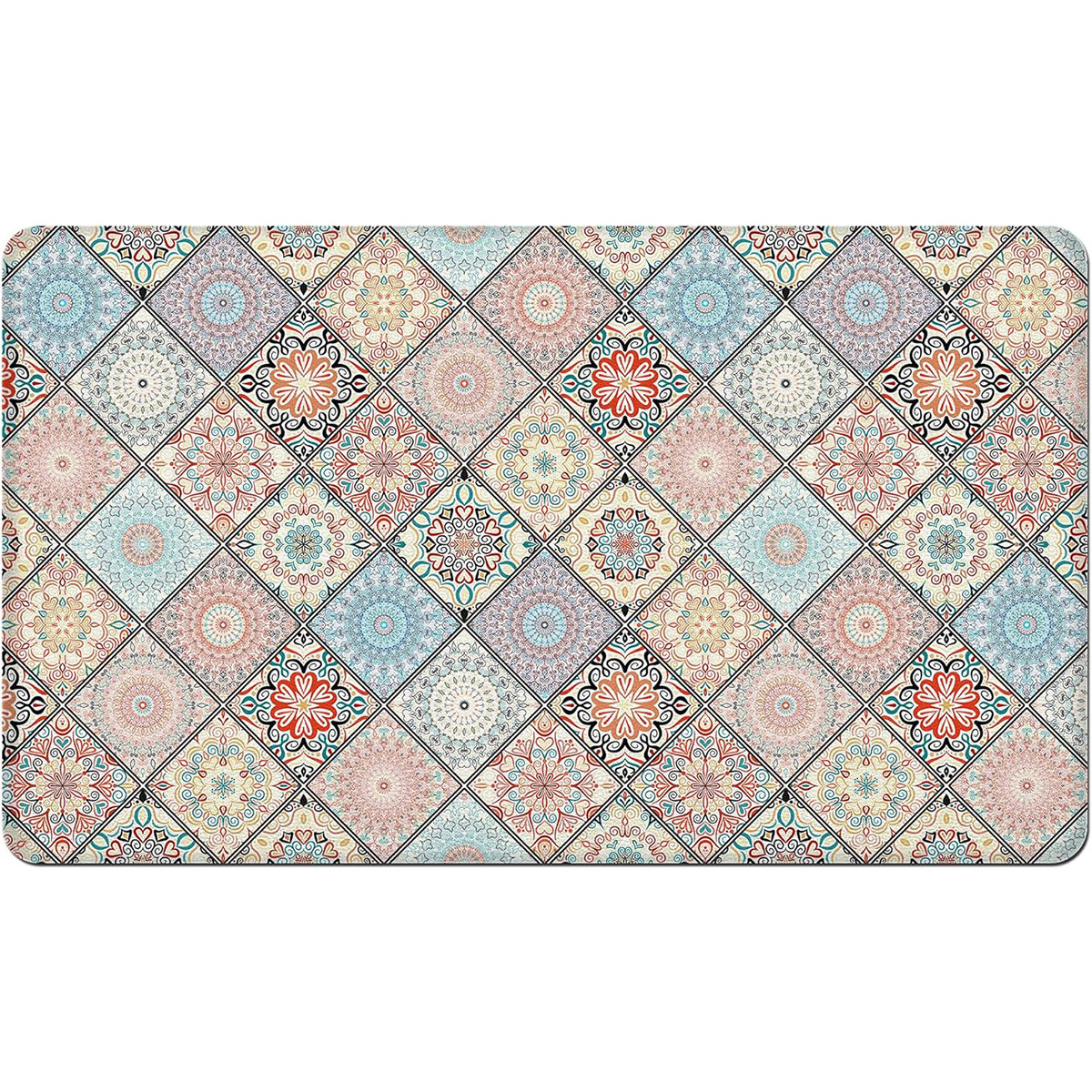 Bungalow Rose Boho Kitchen Rug Anti-Fatigue Kitchen Mat Bohemian Decor ...