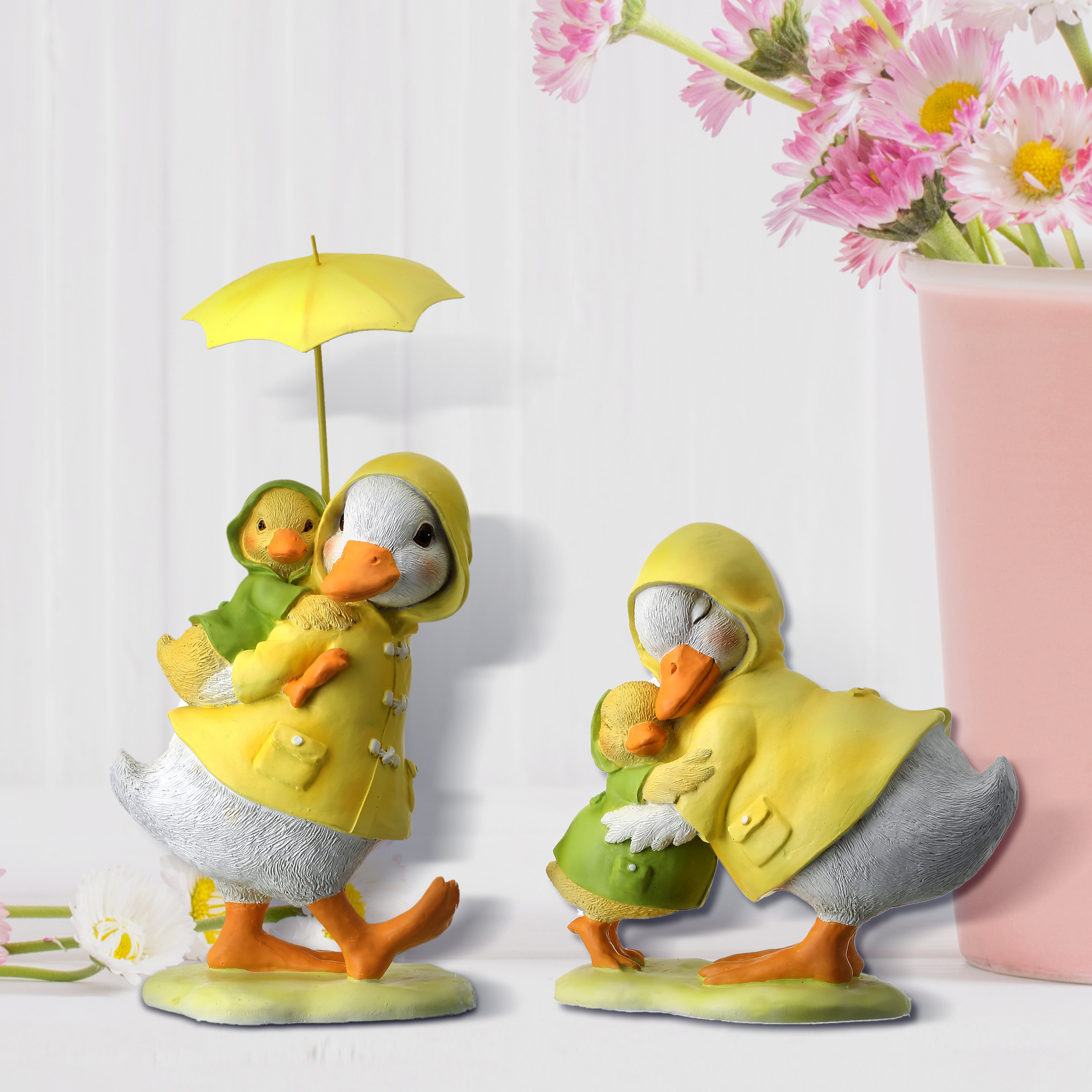 The Holiday Aisle® 2 Piece Resin Raincoat Ducks Set - Wayfair Canada