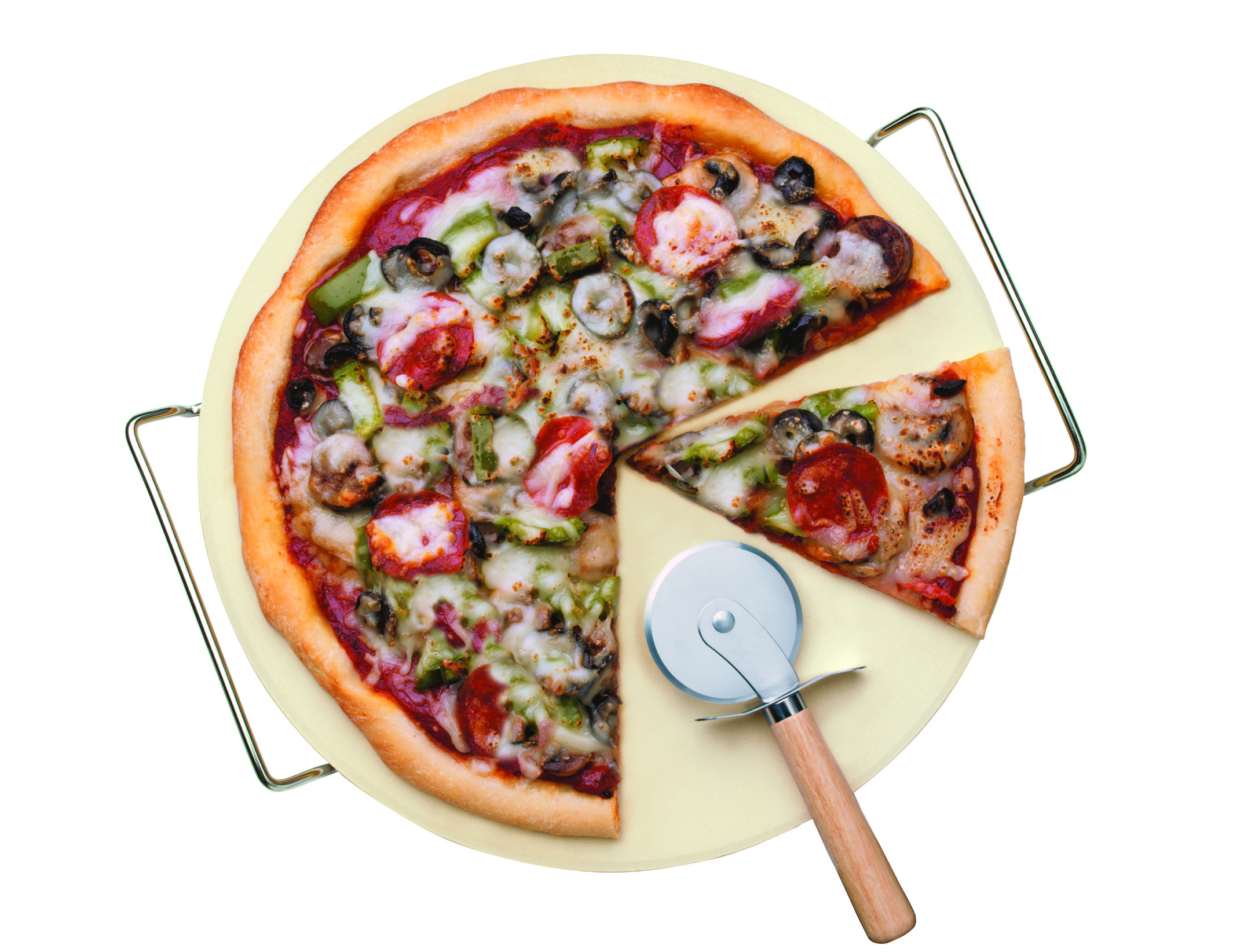 Sunbeam 3 Piece Clay 13" Pizza Stone Set & Reviews | Wayfair