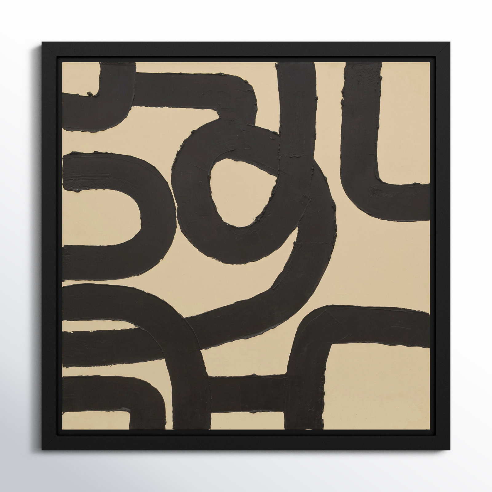 Joss & Main Copperleaf Resin Framed On Canvas Curvy-Cross Roads ...