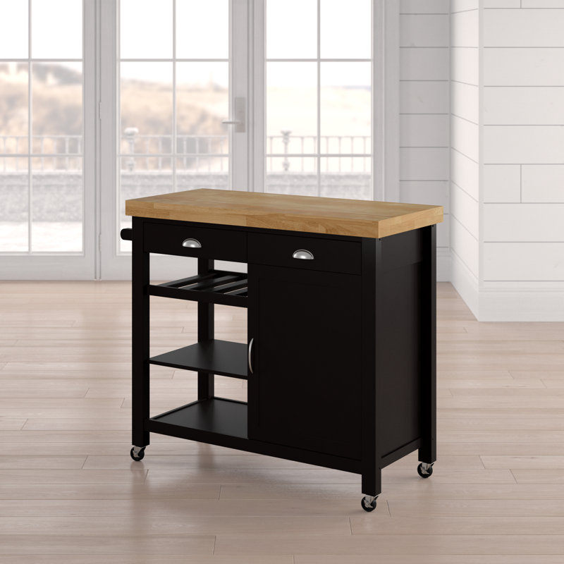 Breakwater Bay Nathaly Kitchen Cart & Reviews | Wayfair