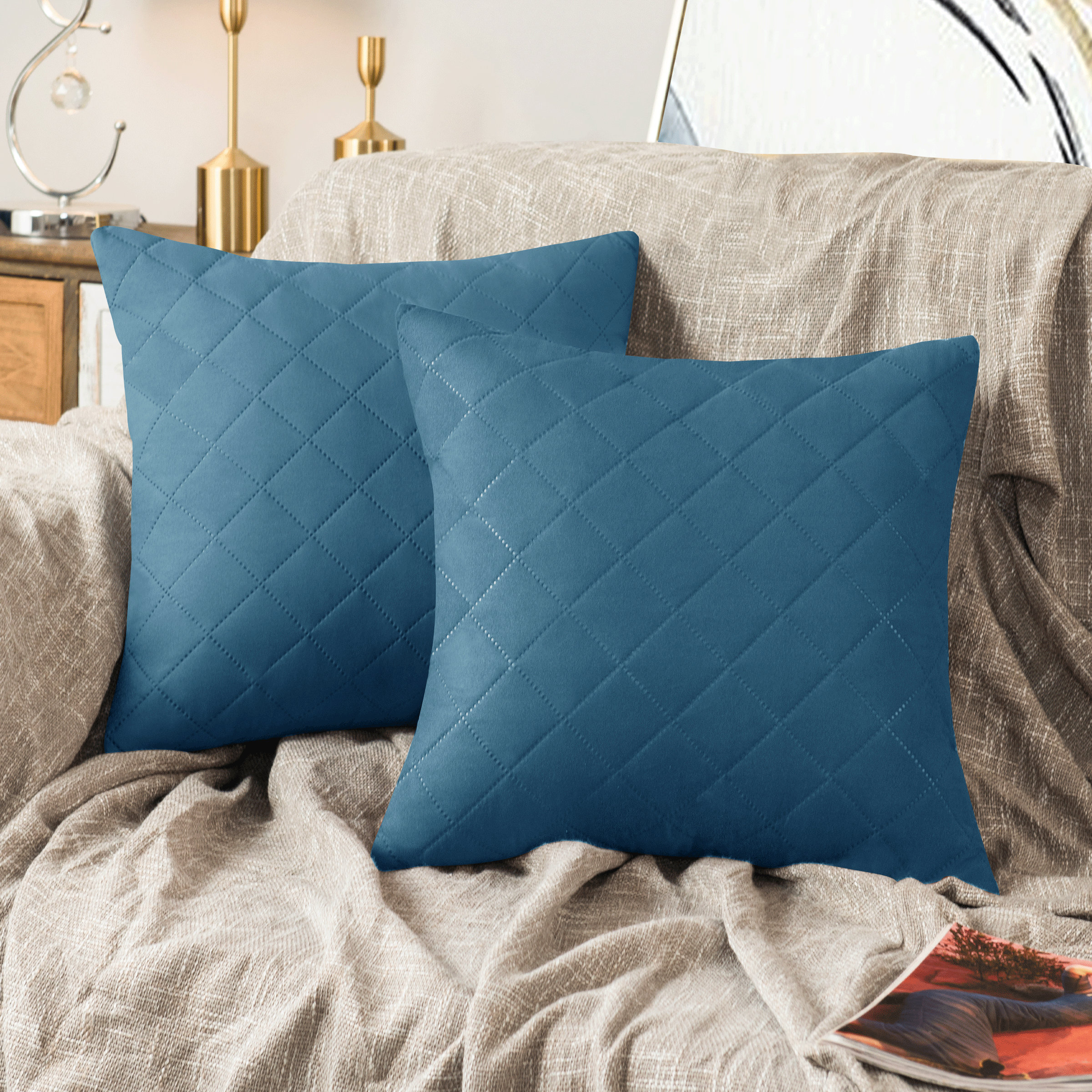 CHUN YI Square 100% Polyester Pillow Cover (Set Of 2) & Reviews ...
