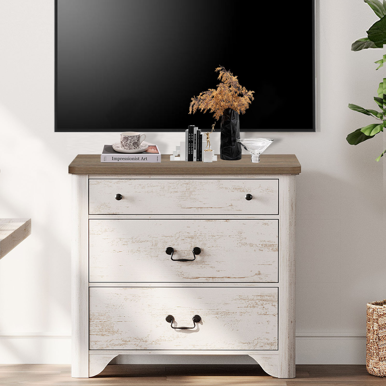 Lark Manor™ Haikey TV Stand For Tvs, Wood Entertainment Center With 3 ...