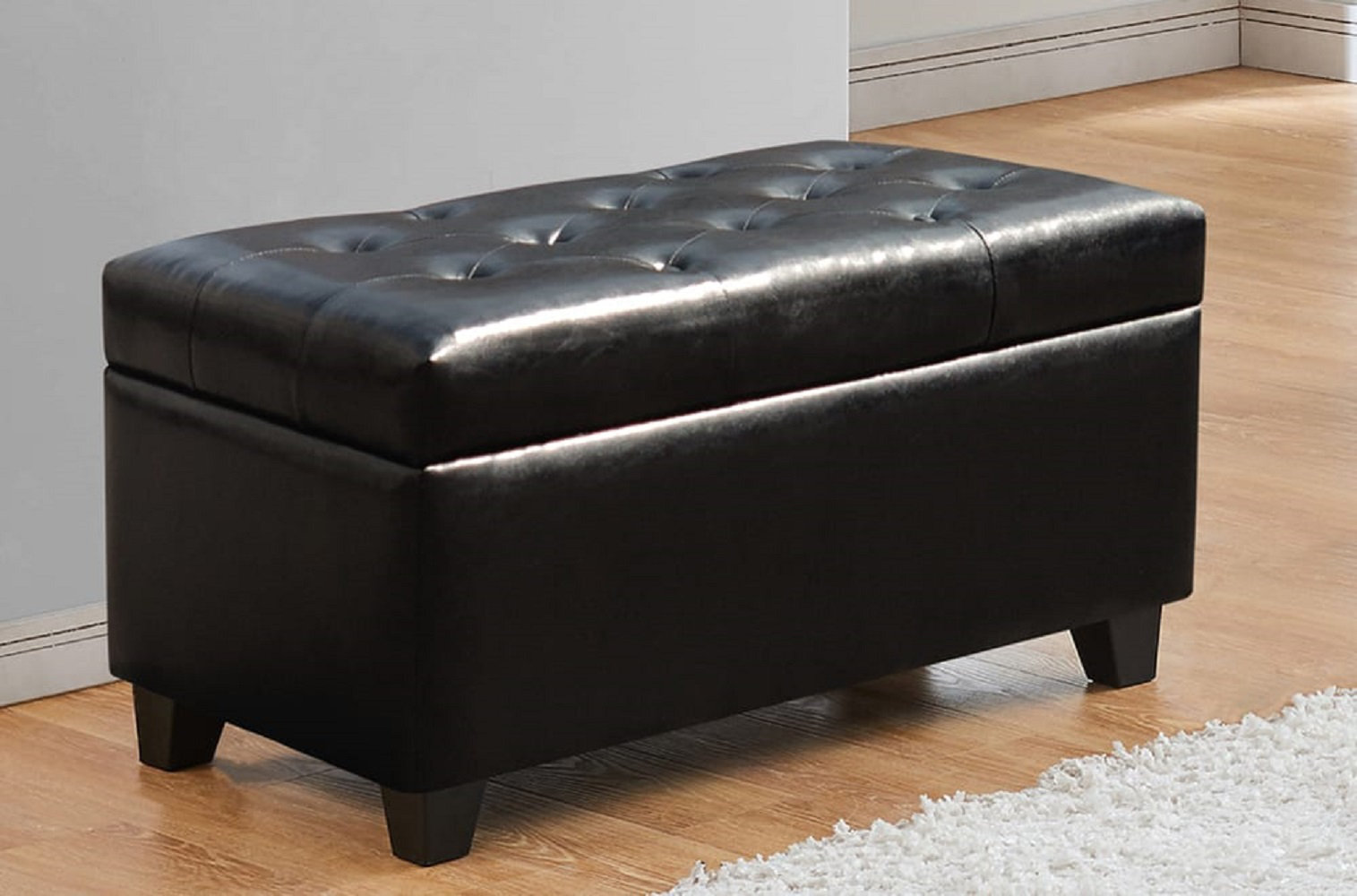 Latitude Run® Danas Faux Leather Upholstered Storage Bench | Wayfair