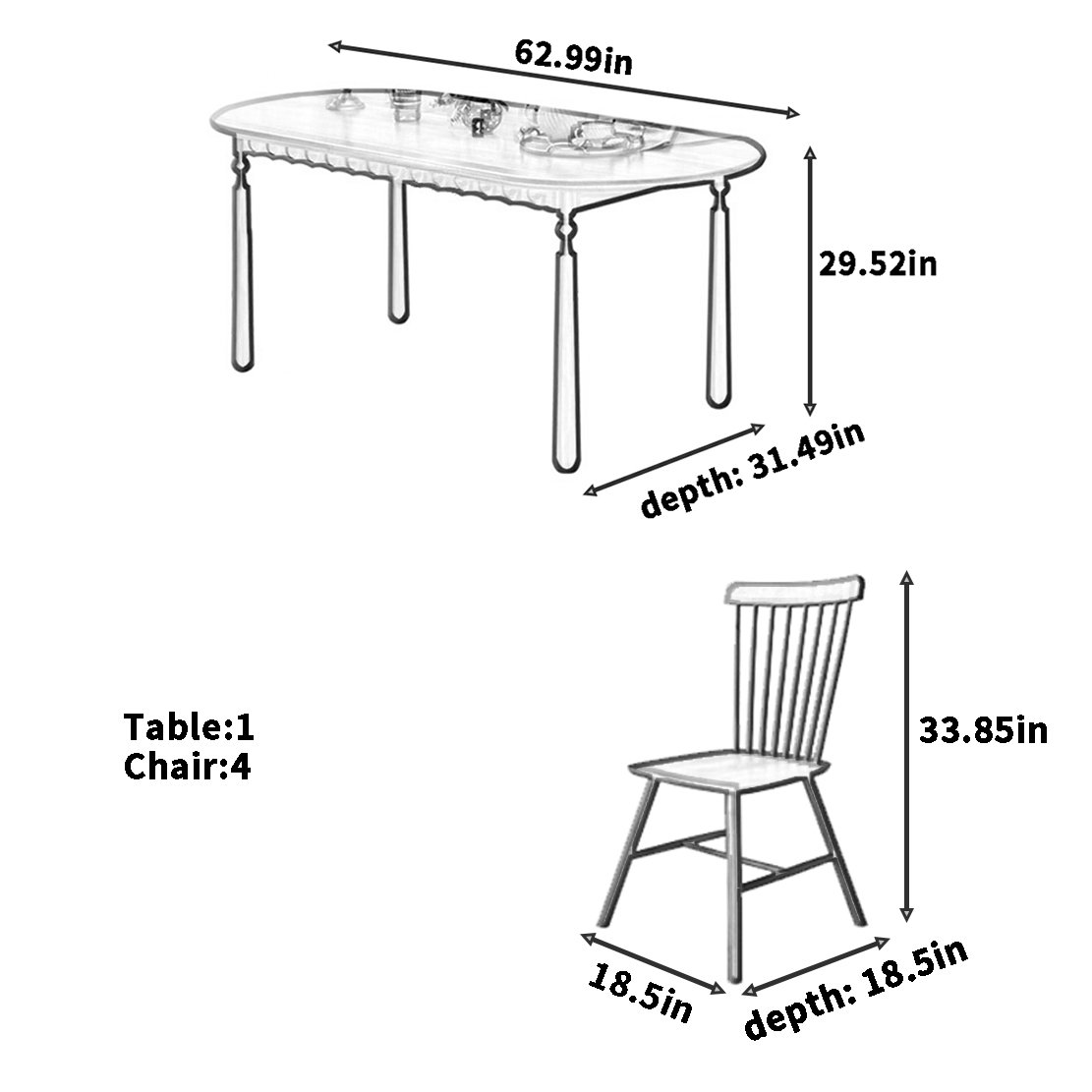 Canora Grey Drevaughn Oval Dining Set | Wayfair