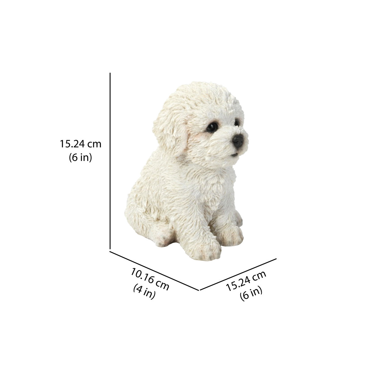 Hi-Line Gift Ltd. Sitting Bichon Frise Puppy Statue & Reviews | Wayfair