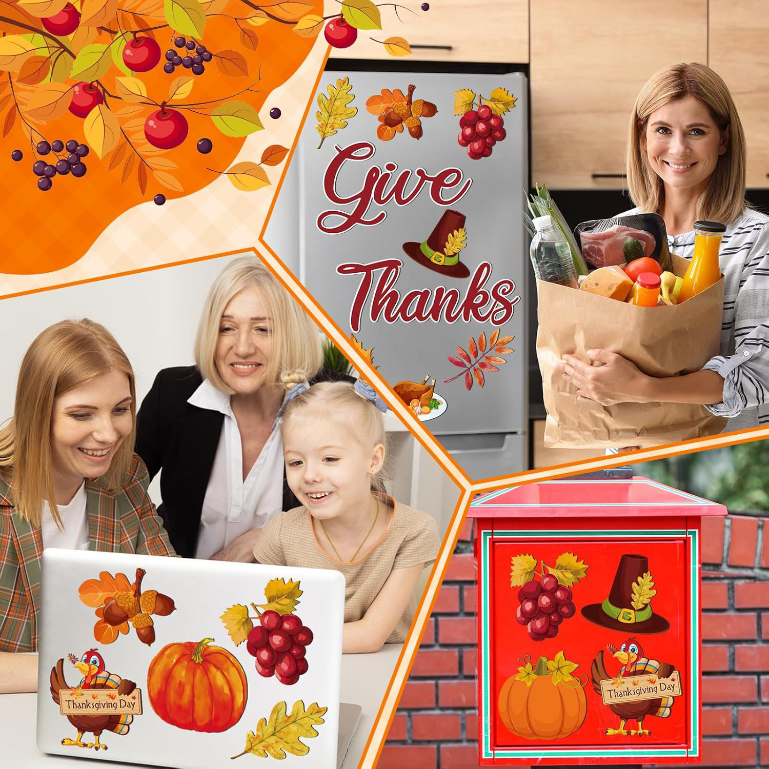 Ophelia & Co. 20 Pcs Fall Garage Door Decoration Thanksgiving Garage ...