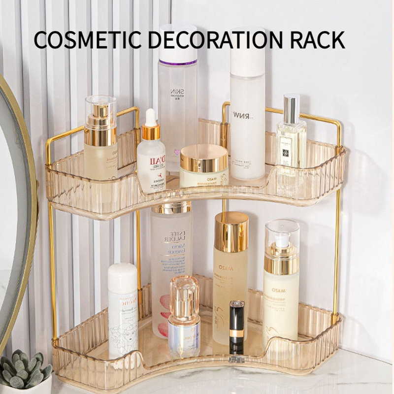 Mercer41 Makeup Storage Organizer Cosmetics Display Case With 2-Layer ...