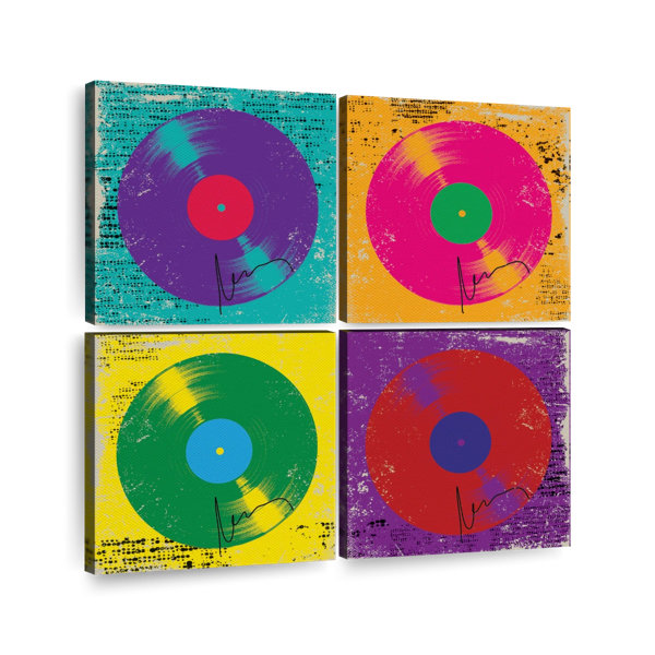 Elephant Stock Vinyl Records " Candy Vinyl Records Multi Piece Canvas ...
