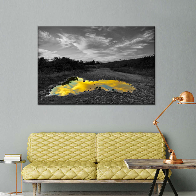 Millwood Pines Cloudy Sky Puddle Pop Canvas Print - Wayfair Canada