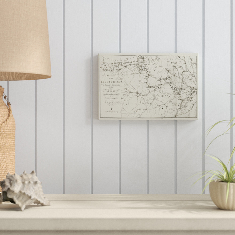 Breakwater Bay 'River Thames I' Graphic Art on Canvas | Wayfair