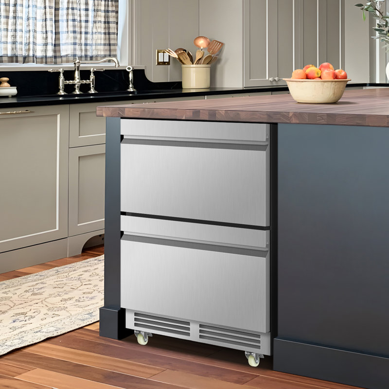 Nipus 24-Inch Beverage Refrigerator Freestanding Or Built-In With ...