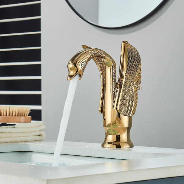 UFINE Single Hole Faucet Single-handle Bathroom Faucet | Wayfair