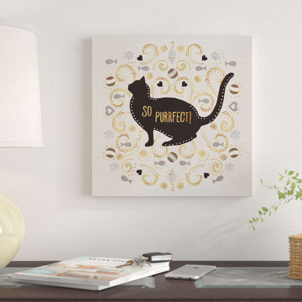 Winston Porter 'Otomi Cats III Neutral' Graphic Art Print on Wrapped ...