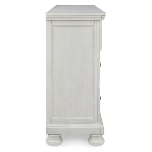 Rosalind Wheeler Robbinsdale Antique White Dresser w/ 7 Drawers | Wayfair